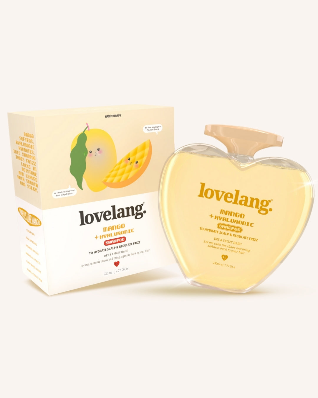Mango + Hyaluronic Hair Shampoo for Dryness and Frizz Control | lovelang
